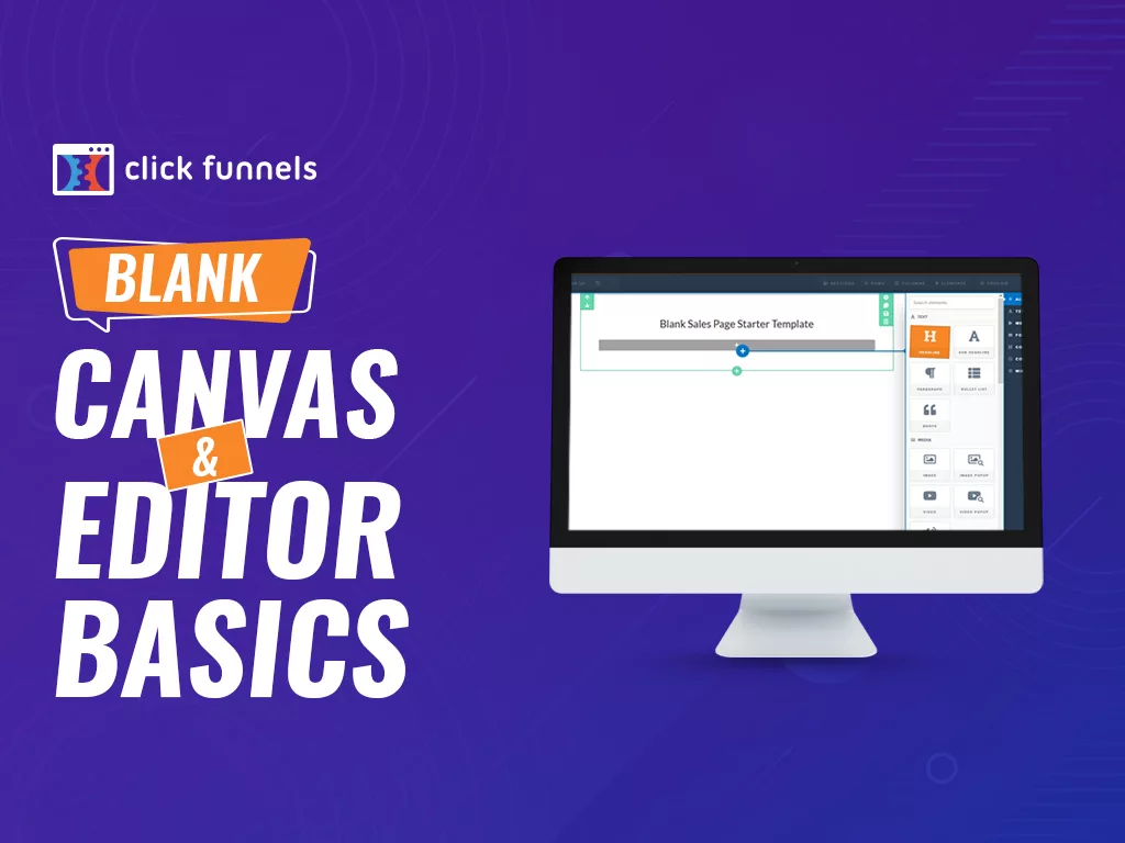 Blank Canvas & Editor Basics